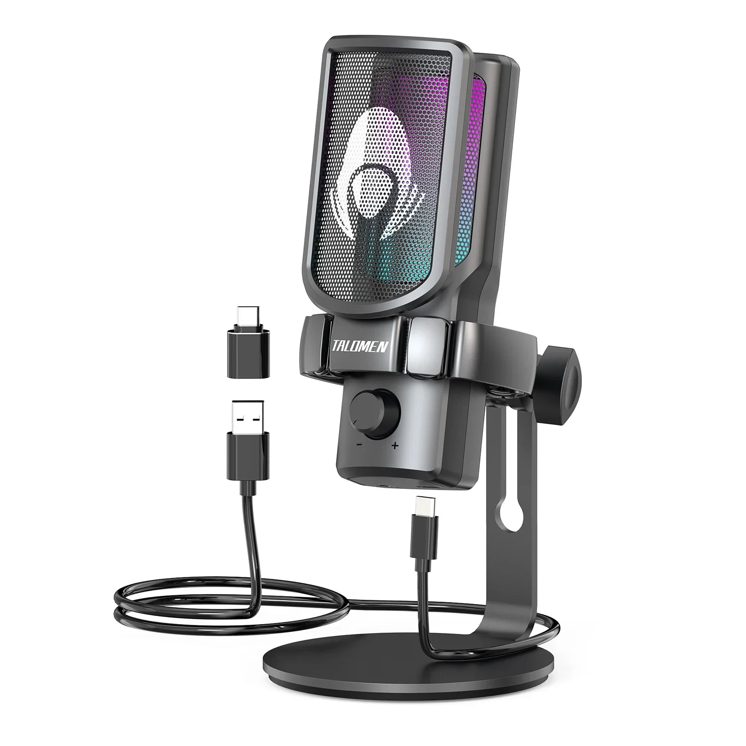 Talomen EYAS | USB Microphone for PC, Podcast, Streaming, Recording, C